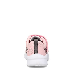 Skechers Girls Microspec-Bold Delight Sneaker, Light Pink, 11 Little Kid
