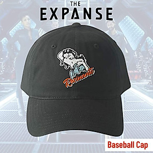 Amazon Studios The Expanse Rocinante Cotton Adjustable Dad Hat with Curved Brim, Black, One Size