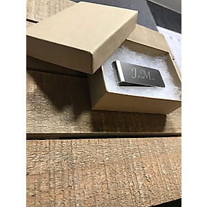 Custom engraved Money Clip initials name word wallet