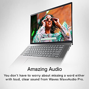 Dell Inspiron 16 5620 Laptop- 16.0-inch 16:10 FHD+ (1920 x 1200) Display, Intel Core i7-1255U, 16GB Memory, 512GB SSD, NVIDIA GeForce MX570, Intel Wi-Fi 6E, Windows 11 Home - Platinum Silver