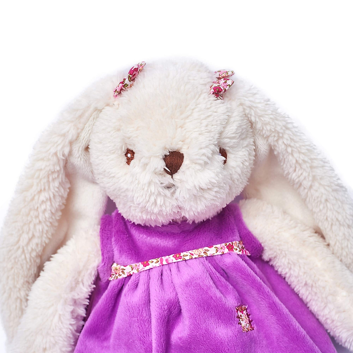 Dilly dudu 2020 Holiday Plush Bunny Rabbit Stuffed Animal Soft Toys Cuddly Dolls Best Gifts 12-Inch (Purple)