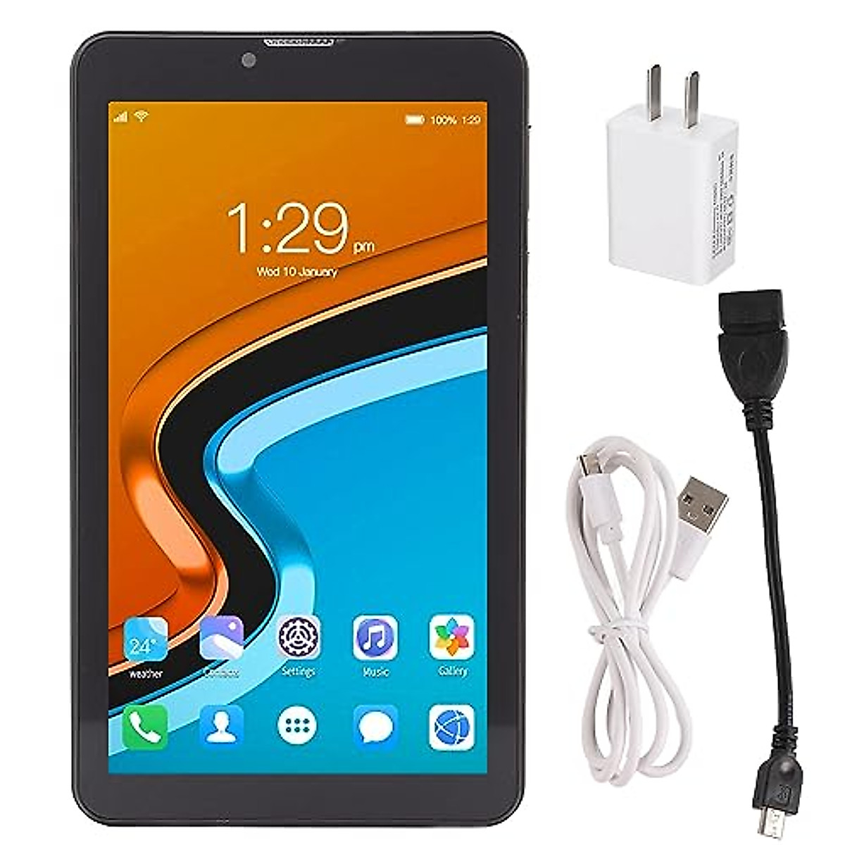 10 Tablet,7 Inch 1280x800 IPS Screen,2GB RAM 32GB ROM Storage MTK6592 8 Cores CPU,Dual Camera Dual Band WiFi,Three Card Slots, for Kids and Family. (US Plug)