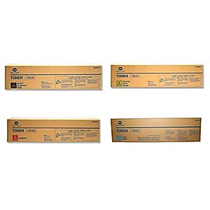 Konica Minolta TN613 4-Color Toner Cartridge Set for bizhub C452, C552, C652