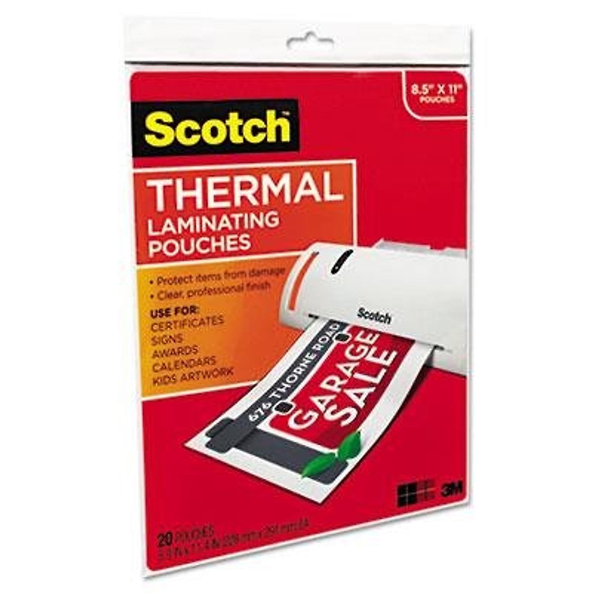 Scotch Thermal Laminating Pouches Premium Quality, 5 Mil Thick for Extra Protection, 20 Pack Photo Size Laminating Sheets, Our Most Durable Lamination Pouch, 5 x7 inches, Clear (TP5903-20)