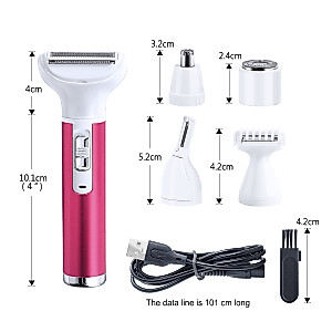 Nose Hair Trimmer for Women Electric Razors Womens Trimmer Lady Shaver Bikini Trimmer Facial Hair Remover Public Hair