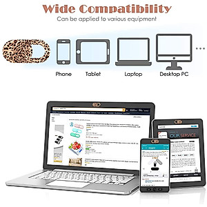 6Pcs Webcam Cover, Camera Cover Slide, Privacy Covers, 0.02-Inch Ultra-Thin Webcam Cover for Laptop, PC, Phone, Protect Your Privacy and Security