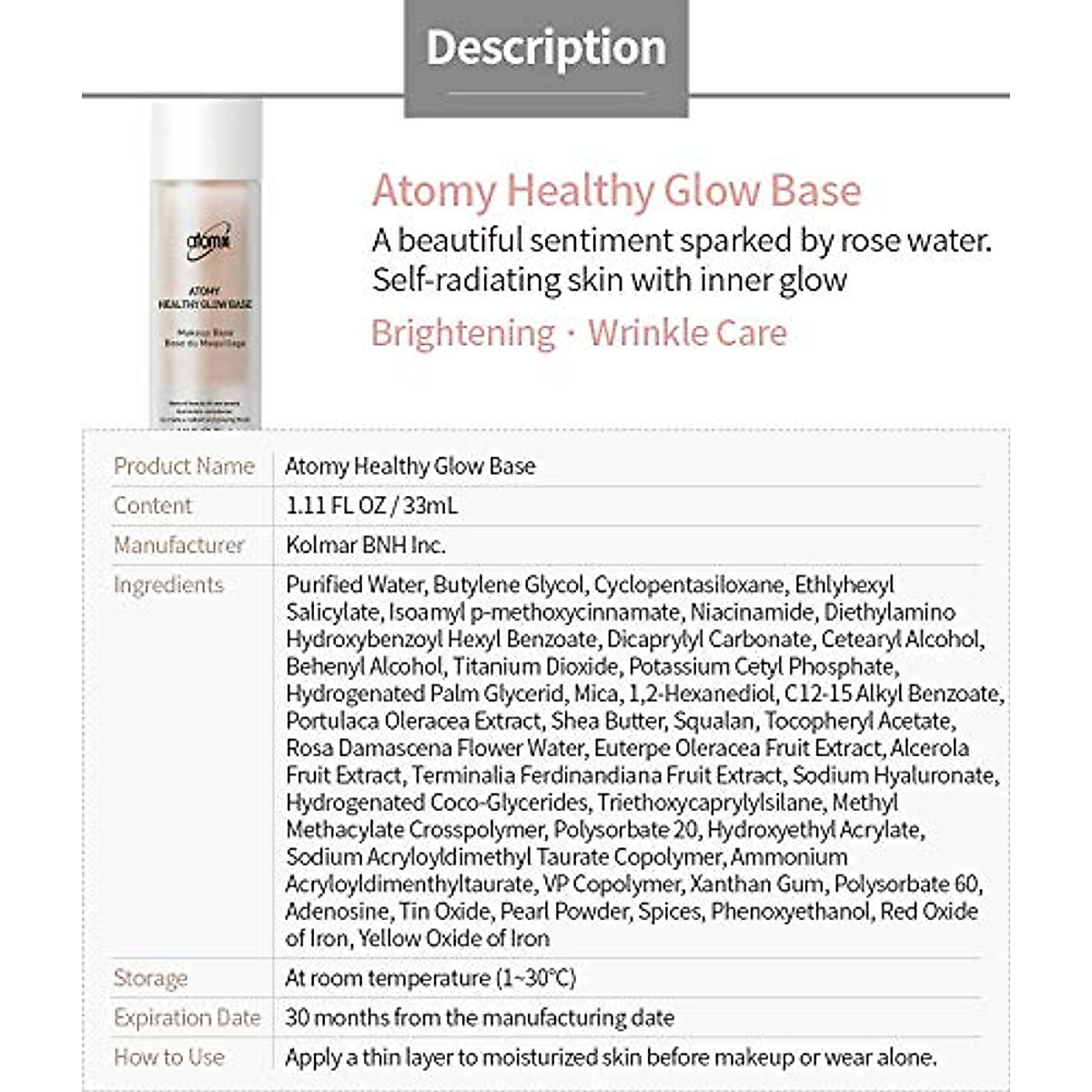 Glow Base_Complexion to create a radiant and glowing finish
