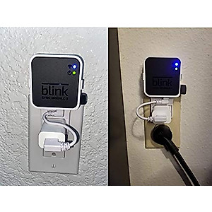 64GB USB Flash Drive and Outlet Mount for Blink Sync Module 2, Save Space and Easy Move Mount Bracket Holder for Blink Outdoor Indoor Security Camera System, Without Messy Wires or Screws