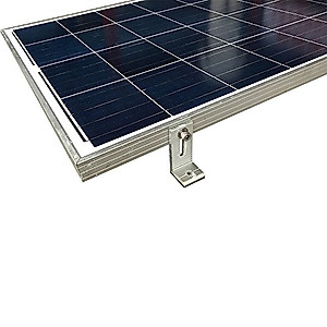 Smarkey Solar Panel Mounting L Bracket 4 Units for RV Boat Off Grid Roof, Support 10w/20w/50w/80w/100W Solar Panel