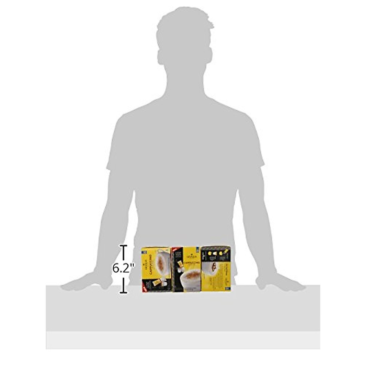 Gevalia Kaffe, 2-Step K-Cup & Froth Packets, (Cappuccino Espresso), 6 Count (Pack of 3)