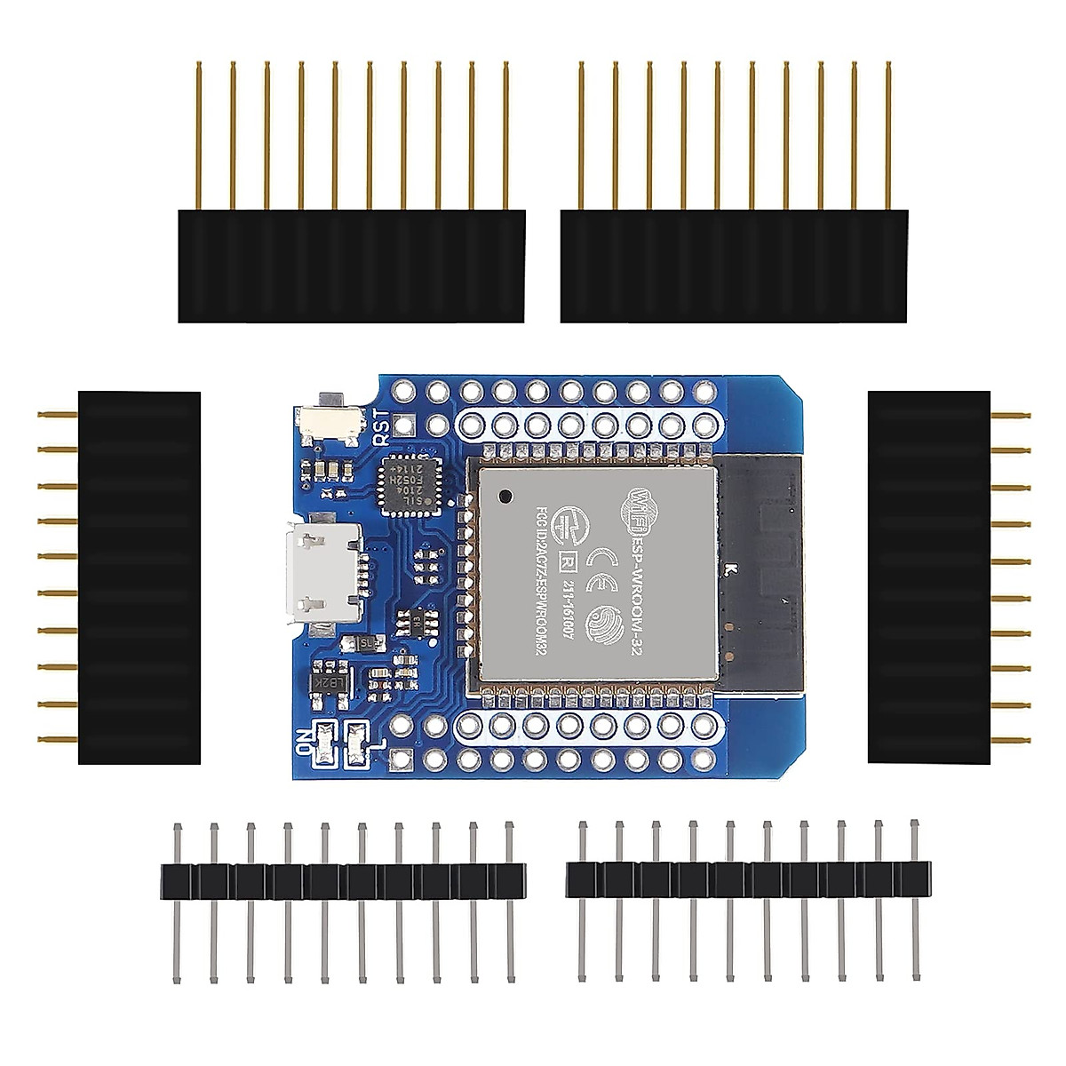 ACEIRMC D1 Mini NodeMCU ESP32 ESP-WROOM-32 WLAN WiFi Bluetooth IoT Development Board 5V Compatible for Arduino (3pcs)