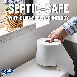 Scott 1000 Sheets Per Roll, 8 Toilet Paper Rolls, Bath Tissue