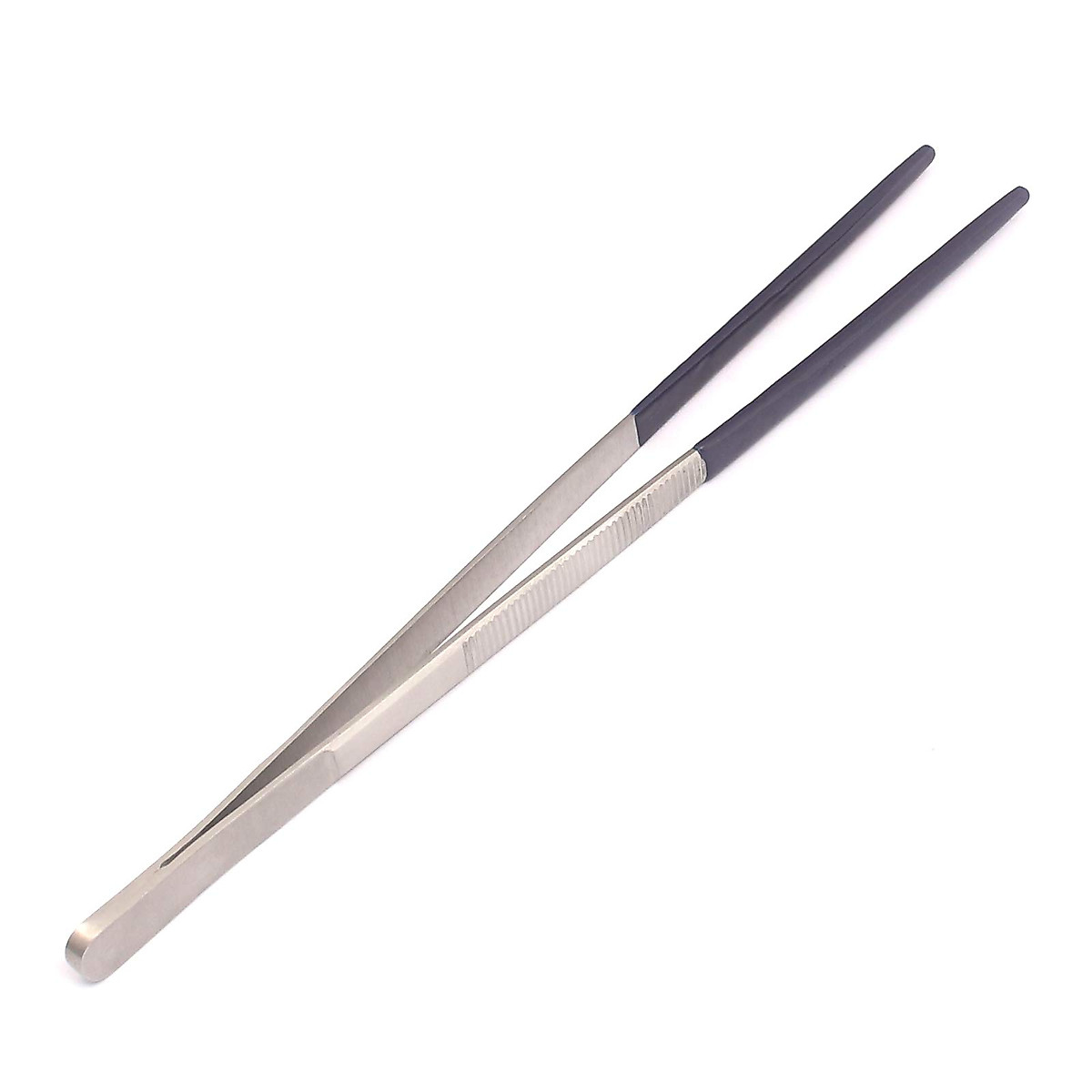 DDP NEW TWEEZERS RUBBER PVC COATED TIPS 10" STAINLESS STEEL FORCEPS STEAM ULTRASONIC CLEANING
