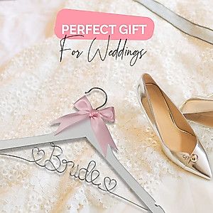 Bride to Be Wedding Dress Hanger, Bride Hanger for Wedding Dress, Wooden Wedding Hanger, Bridal Hanger, Bridal Hangers for Wedding Dress, Gown or Bridal Shower! (White Wood)