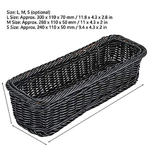 Basket Holder Fork Basket Drain Basket Restaurant Storage Basket Desktop Chopsticks Storage Basket Holder Poster Creativity Chopstick Rests & Holders (Small L240*W110*H50MM)