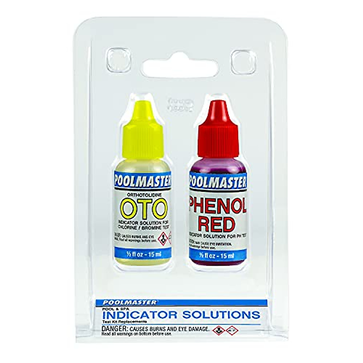 Poolmaster 23225 1/2-Ounce OTO and Phenol Red Replacement Indicator Solutions for Spa and Swimming Pool Water Testing, Small, Multi