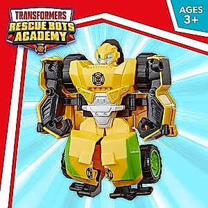 Transformers Playskool Heroes Rescue Bots Academy Road Rescue Team Trailer 4-Pack Converting Toy