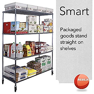 Resilia Shelf Liner Set for Wire Shelving Units – 5 Pack, 14 Inches x 30 Inches, Clear Vinyl, Anti-Slip, Heavy Duty, Made in The USA, for Kitchen, Bathroom, Garage Storage