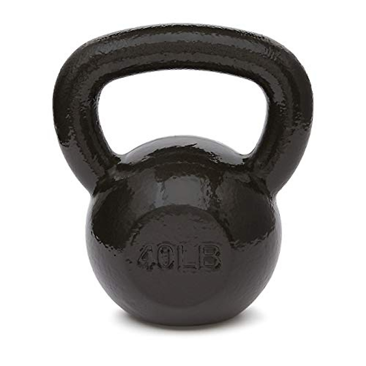 Amazon Basics Cast Iron Kettlebell, 40 pounds, Black