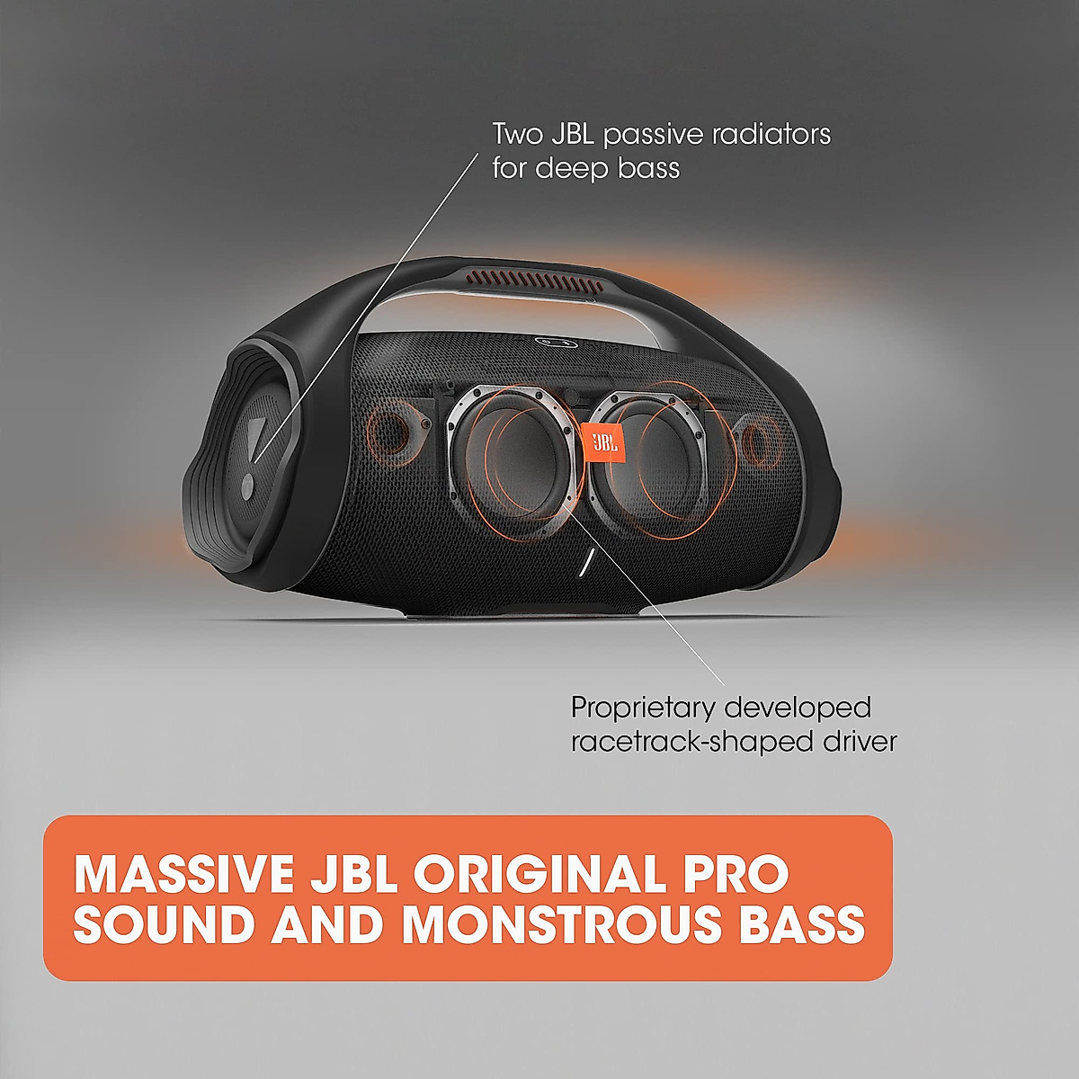 JBL Boombox 2 - Portable Bluetooth Speaker, Powerful Sound and Monstrous Bass, IPX7 Waterproof, 24 hours of Playtime, Powerbank, JBL PartyBoost for Speaker Pairing for Home and Outdoor (Camo)