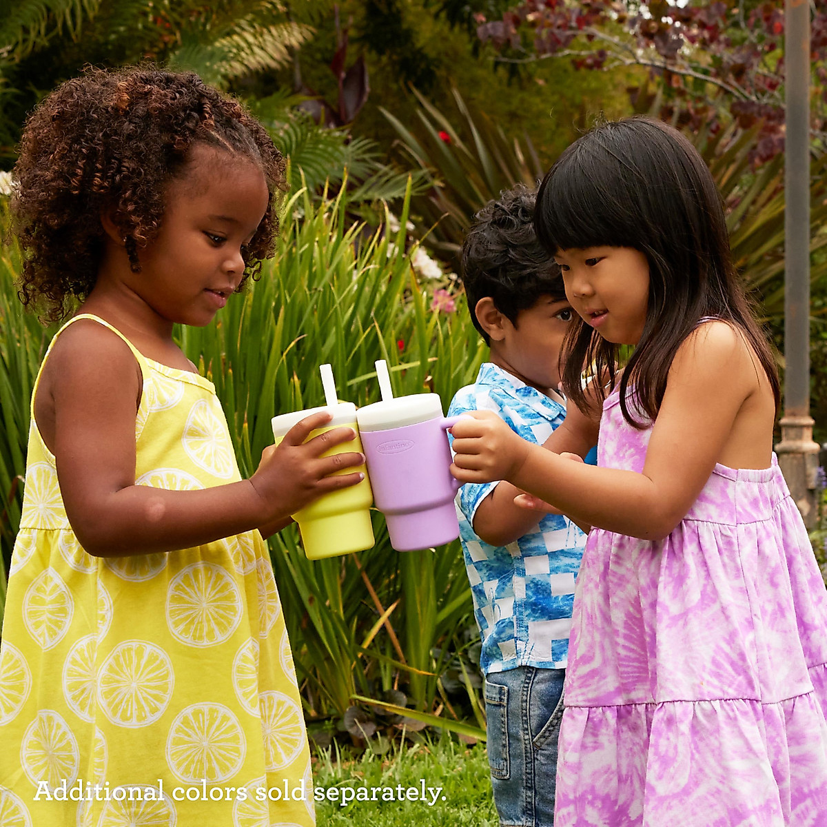 Infantino My 1st Tumbler – Adorable Miniature Tumbler with Leak-Resistant Straw and Toddler-Friendly Handle, Encourages Hydration, Easy to Clean, 9 fl. oz, Lilac