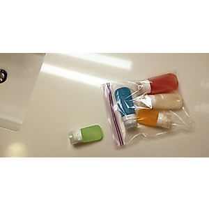 humangear GoToob Refillable Silicone, Clear/Green/Blue, Large (3oz),HG0187