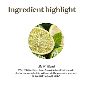 Life 9 Probiotic Supplement by Young Living - Boost Immunity & Digestive and Gut Health Support - 30 Capsules - 17 Billion Live Cultures - 9 Beneficial Strains