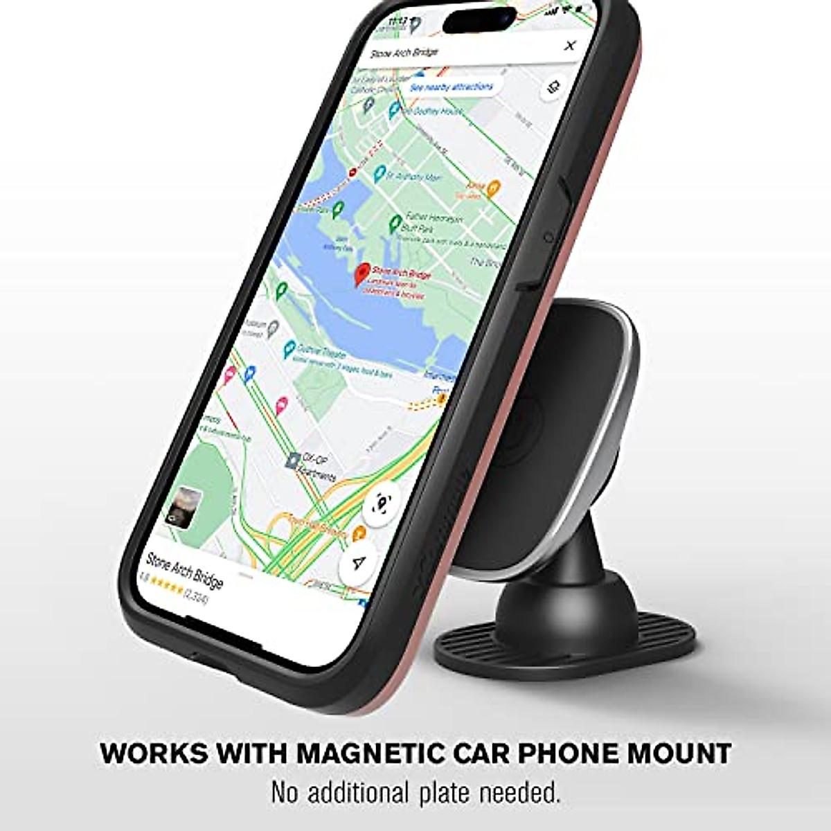 VENA vCommute Wallet Case Compatible with Apple iPhone 14 Pro (6.1"-inch), (Military Grade Drop Protection) Flip Leather Cover Card Slot Holder with Kickstand - Red