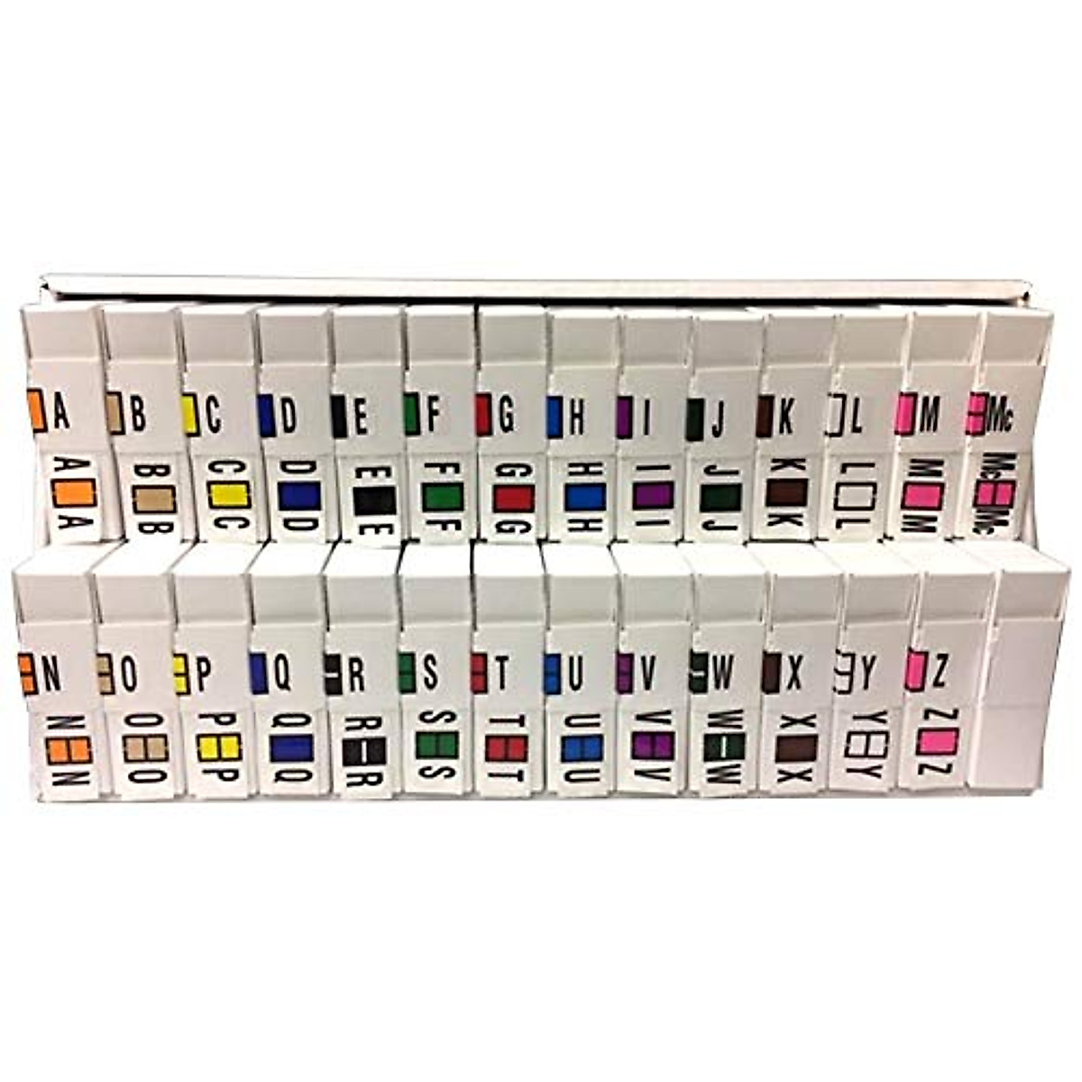 Doctor Stuff - File Folder Labels, Reynolds & Reynolds ColorFile Compatible Alphabet Labels - Letter N, Orange, 3/4" x 1-1/2", Roll of 500