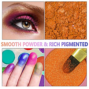 Jutoe Eyeshadow Palette,35 Colors High Pigmented Makeup Palette Matte And Shimmer Glitter Powder Eye Shadow Waterproof Long Lasting Eye Shadow Palette(Style 2)