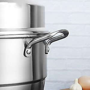 ZLXDP Steamer Stainless Steel Sauna Pot Seafood Steam Pot Household Thickened Soup Pot Gas Stove Induction Cooker Hot Pot