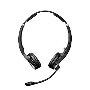 Sennheiser Enterprise Solution SD Pro2 ML Double-Sided Multi Connectivity Wireless Headset for Desk Phone & Skype for Business Ultra Noise-Cancelling Microphone, Black