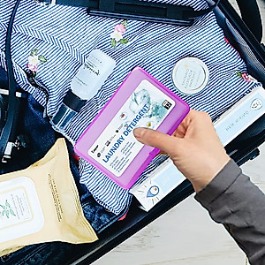 Enyur Yoga Compression Leggings with Pockets for Women High Waisted - Travel Laundry Detergent Sheets 32 Loads/1 Pack M