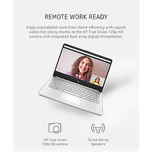 HP 14" FHD Business Laptop Computer [Windows 11 Pro], 6-core AMD Ryzen 5 5500U (Up to 4.0 Ghz), 32GB RAM, 1TB PCIe SSD, Thin & Portable, Long Battery Life, Wi-Fi 6, Bluetooth 5.2, HDMI, USB, w/Battery