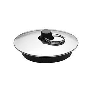 Yinpecly 1pcs Small Sink Drain Stopper Kitchen Sink Plug Stainless Steel Medium 1.88 inch Diameter Black Silver Stopper with Hanging Ring for Bathtub and Bathroom Kitchen Sink Tools