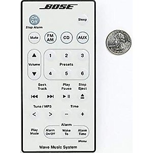 Bose Wave Music System Extra Large Remote (Platinum White)