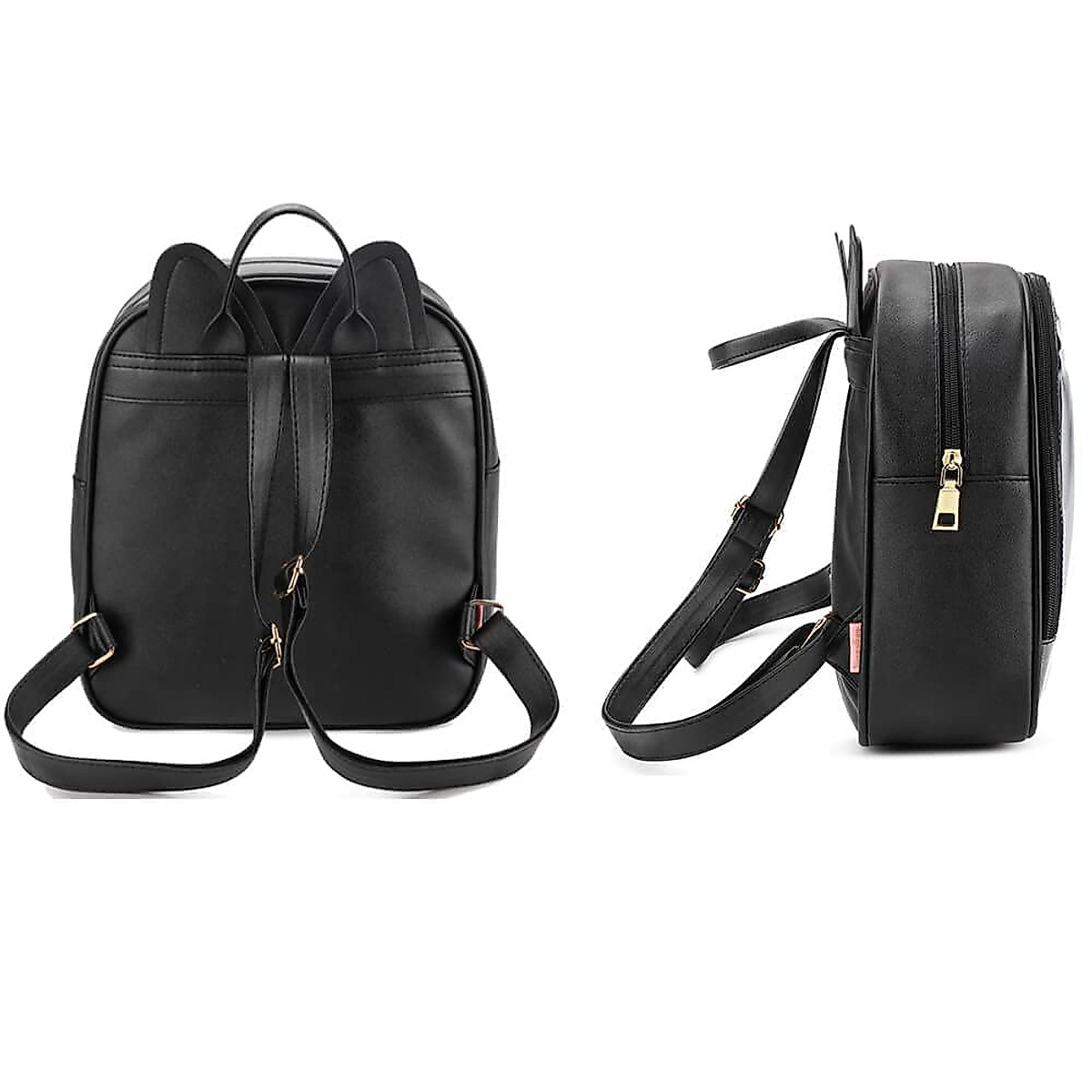 STEAMEDBUN Ita Bag Backpack with Insert Cat ears Pin Display Backpack Collector Bag for Anime Cosplay