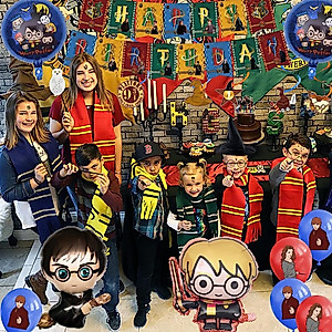 8 Sheets Harry Temporary Tattoos for Kids, Potter Birthday Party Decorations Party Favors for Kids Party Supplies