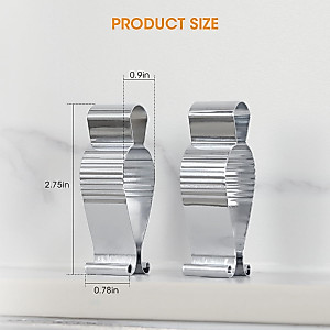 Aieve 4 Pcs Towel Clips, Hand Towel Clips for Kitchen or Bathroom, Towel Clips for Oven Handle, Dishwasher, Stove