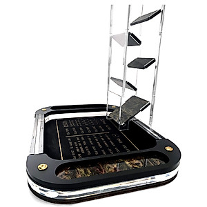 Omega and Mini Mega Dice Tray with Farkle Score - Mini Mega 12" Nebula Stardust