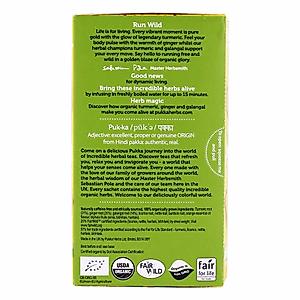 PUKKA HERBS Organic Herbal Turmeric Active Tea, 20 EA