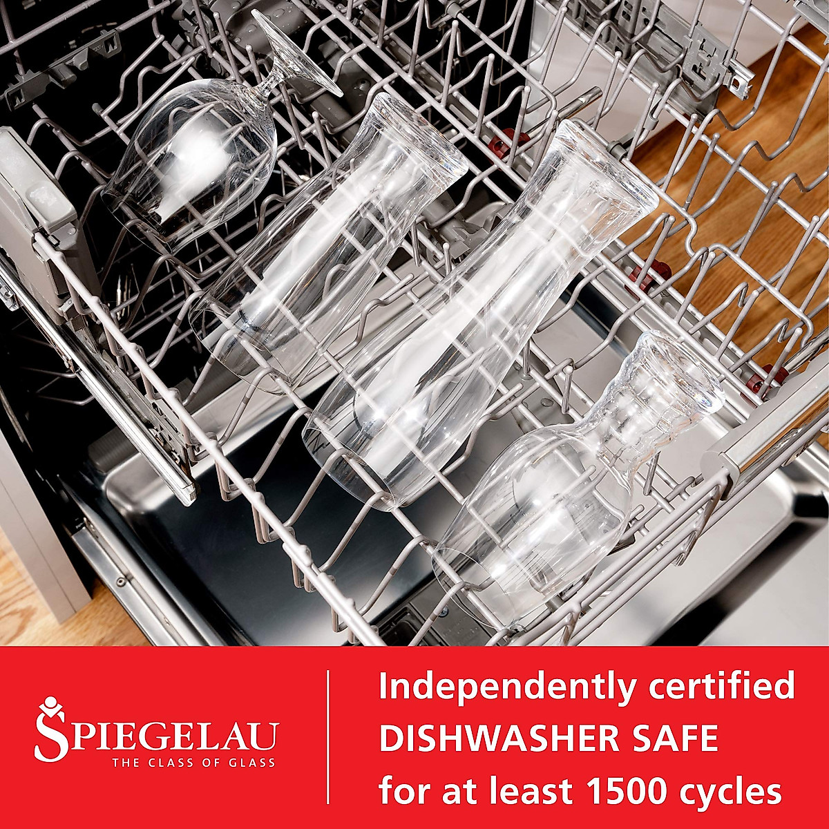 Spiegelau Beer Classics Tulip Glasses, Set of 4, European-Made Lead-Free Crystal, Modern Beer Glasses, Dishwasher Safe, Professional Quality Beer Tulip Glass Gift Set, 15.5 oz