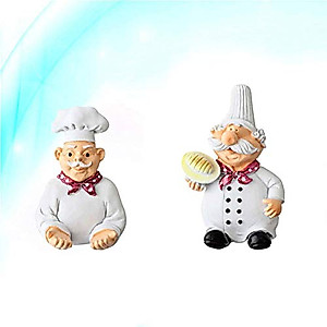 2pcs Power Cable Plug Hook Cartoon Chef Strong Wall Decor Stick Hooks for Home Kitchen Living Room (Foot Hand Holder)