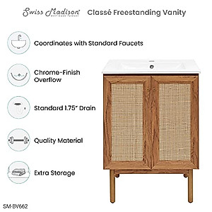 Swiss Madison Well Made Forever Classe 24 inch Oak Bathroom Vanity
