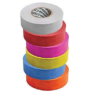 [NO ADHESIVE] Presco Biodegradable Roll Flagging Tape: 1 in. x 100 ft. (Neon Orange)