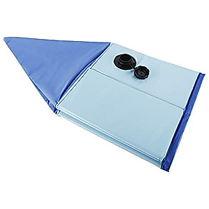 Homend PVC Pet Swimming Pool Portable Foldable Pool Dogs Cats Bathing Tub Bathtub Wash Tub Water Pond Pool Blue (160x30cm(63"x12"))