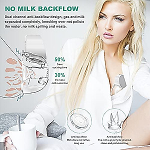 OMFMF Wearable Breast Pump,Quiet & Hands-Free,Portable,in-Bra Double Electric Breast Pump,Pain Free Strong Breastfeeding Pump Strong Suction 2 Pack(Gray)