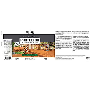 Storm System Protector - Cedartone, 1 Gallon, Protects Outdoor Wood from Water & UV Rays, Siding, Fence & Deck Stain and Sealer, Outdoor Wood Stain and Sealer