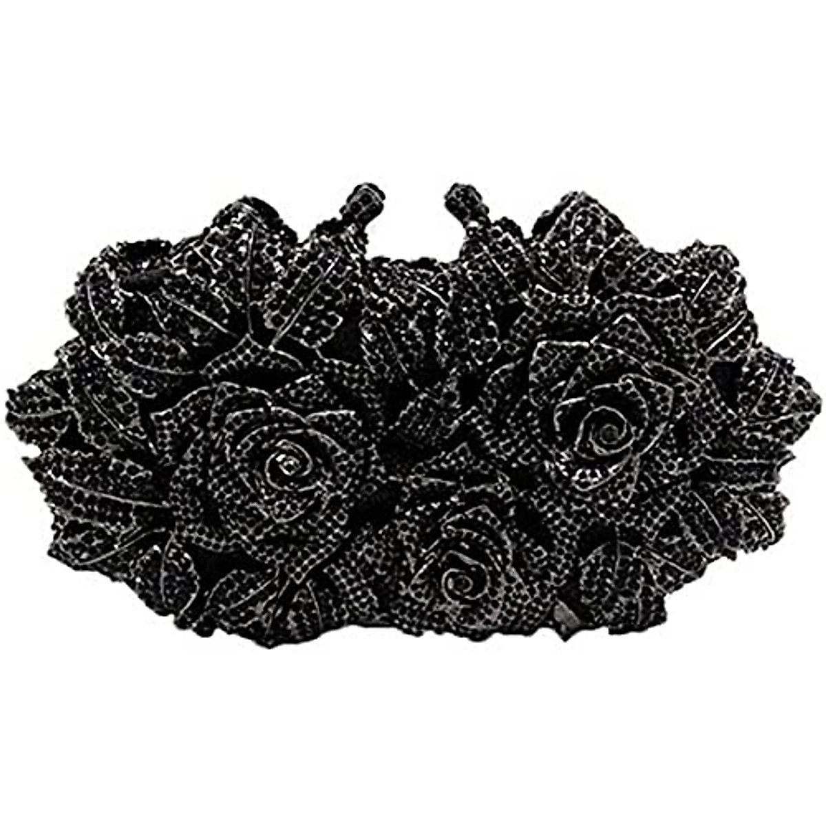 MUWIZ Women's Clutches Evening Bags and Women's Clutches Rhinestone Evening Clutch Luxury Formal Wedding Party Cocktail Evening Bag Dazzling Tote (Color : Silver Black)