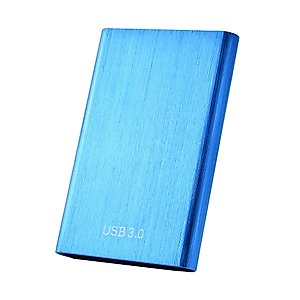 External Portable USB3.1 2TB External Portable Hard Disk for PC, Mac, Desktop,Chromebook(2TB Blue)